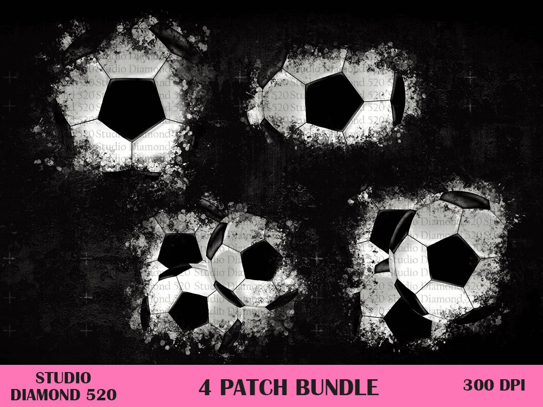 Soccer Patch Bundle Png 4 Soccer Patches Png Western Soccer | Etsy