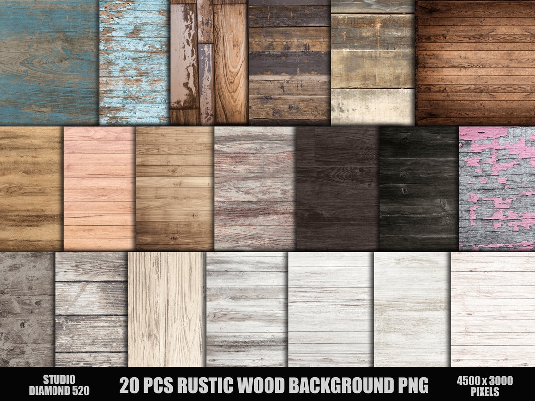 Rustic Wood Bundle Png, Brown White Distressed Wooden Wallpaper Png ...