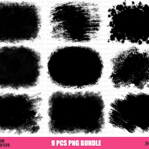 Black Bleach Effect Png, 9pcs Black Bleach Splatter Bundle Png ...