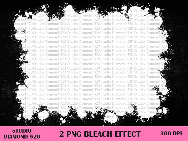 Bleach Effect PNG Bundle, Bleach Splash Effect Png, Bleached T-shirt ...