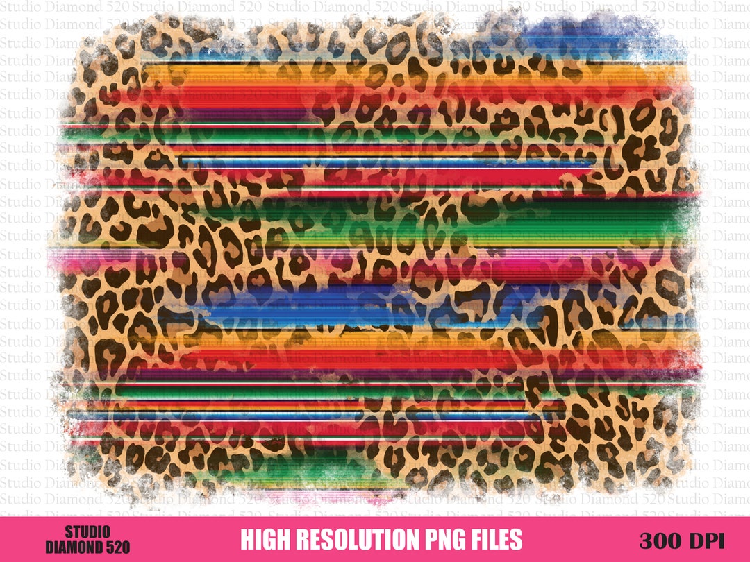 Western Leopard Serape Background Png, Cheetah Serape Distressed ...