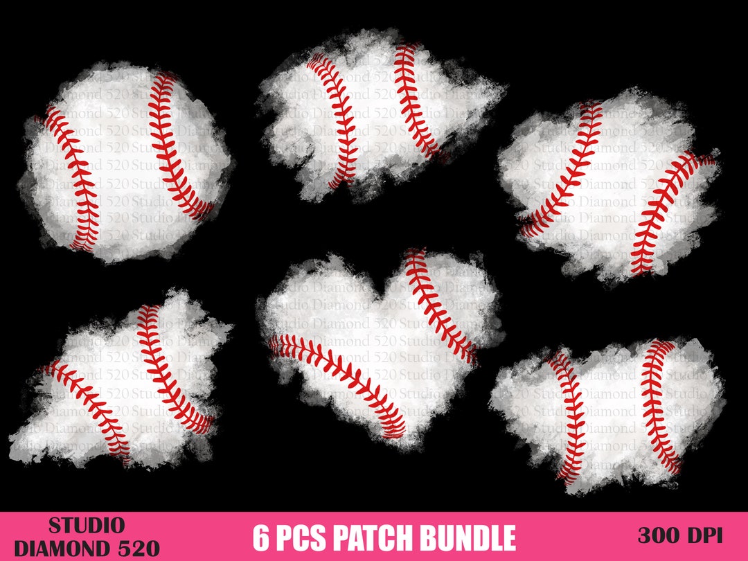 Baseball Patch Bundle Png, Baseball Season Png, Distressed Sport ...