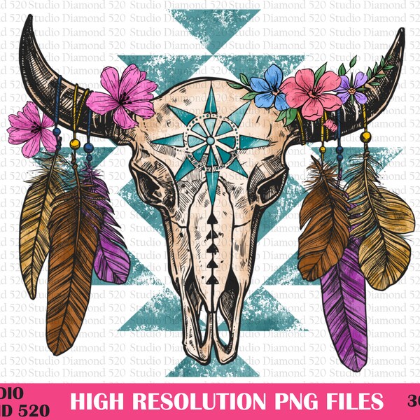 Cow Skull Turquoise - Etsy