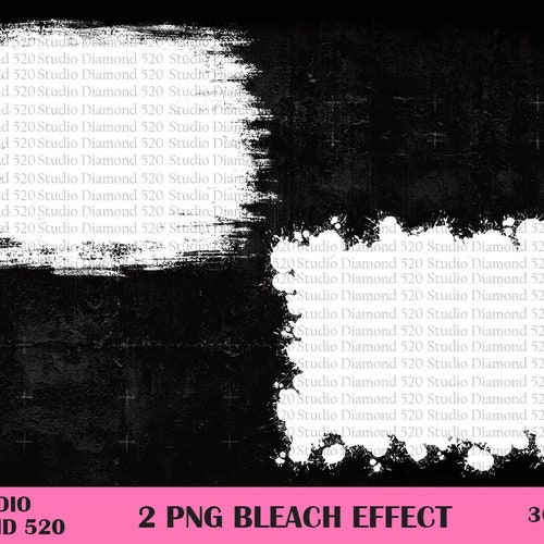Bleach Effect PNG Bundle Bleach Splash Effect Png Bleached - Etsy