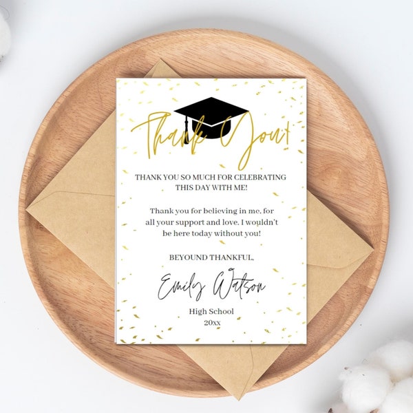College Thank You Card - Etsy
