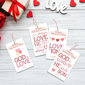 Bible Verse Valentine's Day Gift Tags, Printable Scripture Gift Tags ...