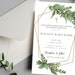 Editable Christian Wedding Invitation Template, Printable Bible Verse ...