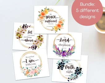 Printable Scripture Greeting Cards, Greeting Cards, Christian Bible ...