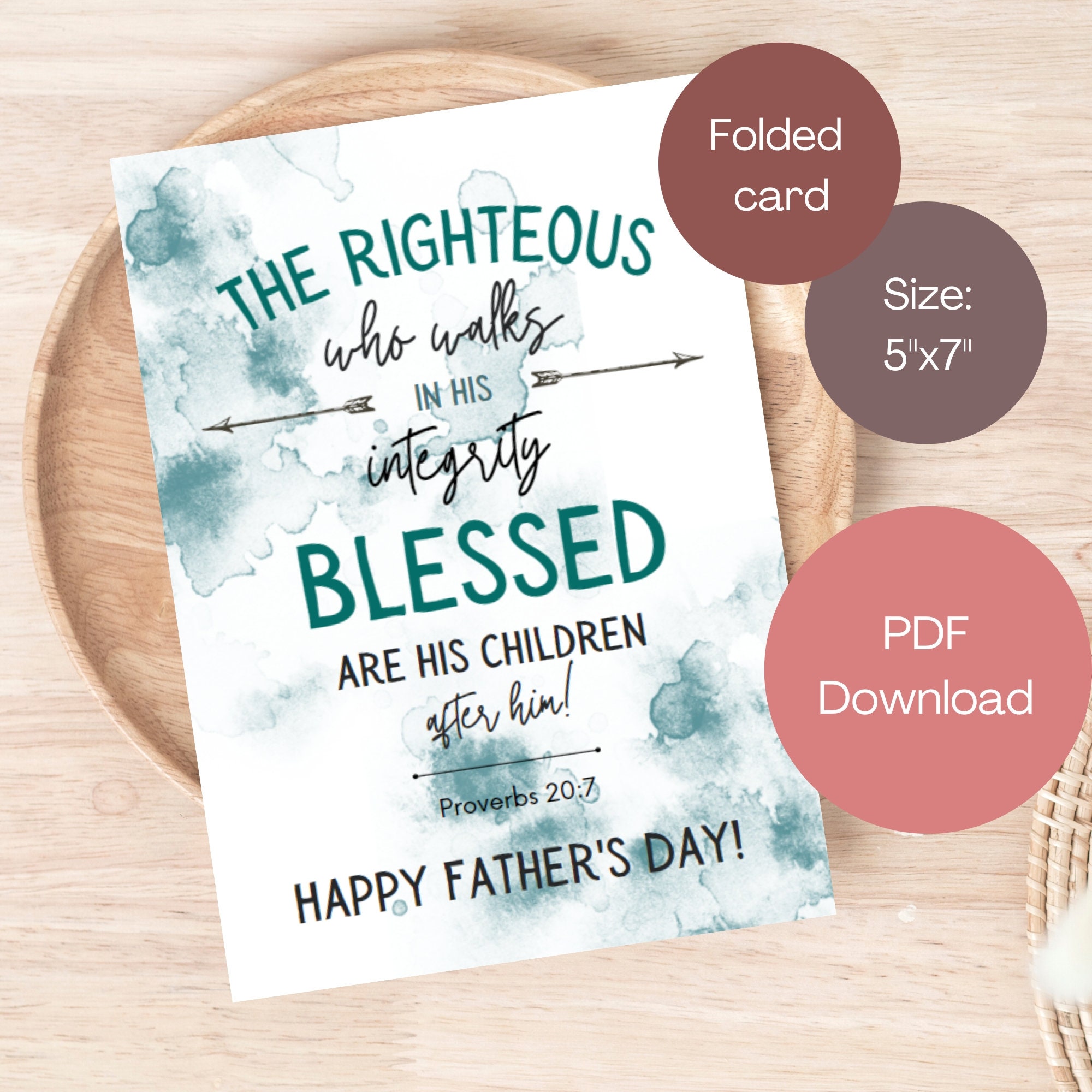 Scripture Father's Day Cards, Printable Father's Day Cards, Christian ...
