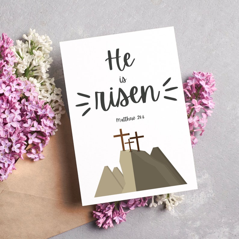 Scripture Easter Cards Printable Easter Cards Christian - Etsy