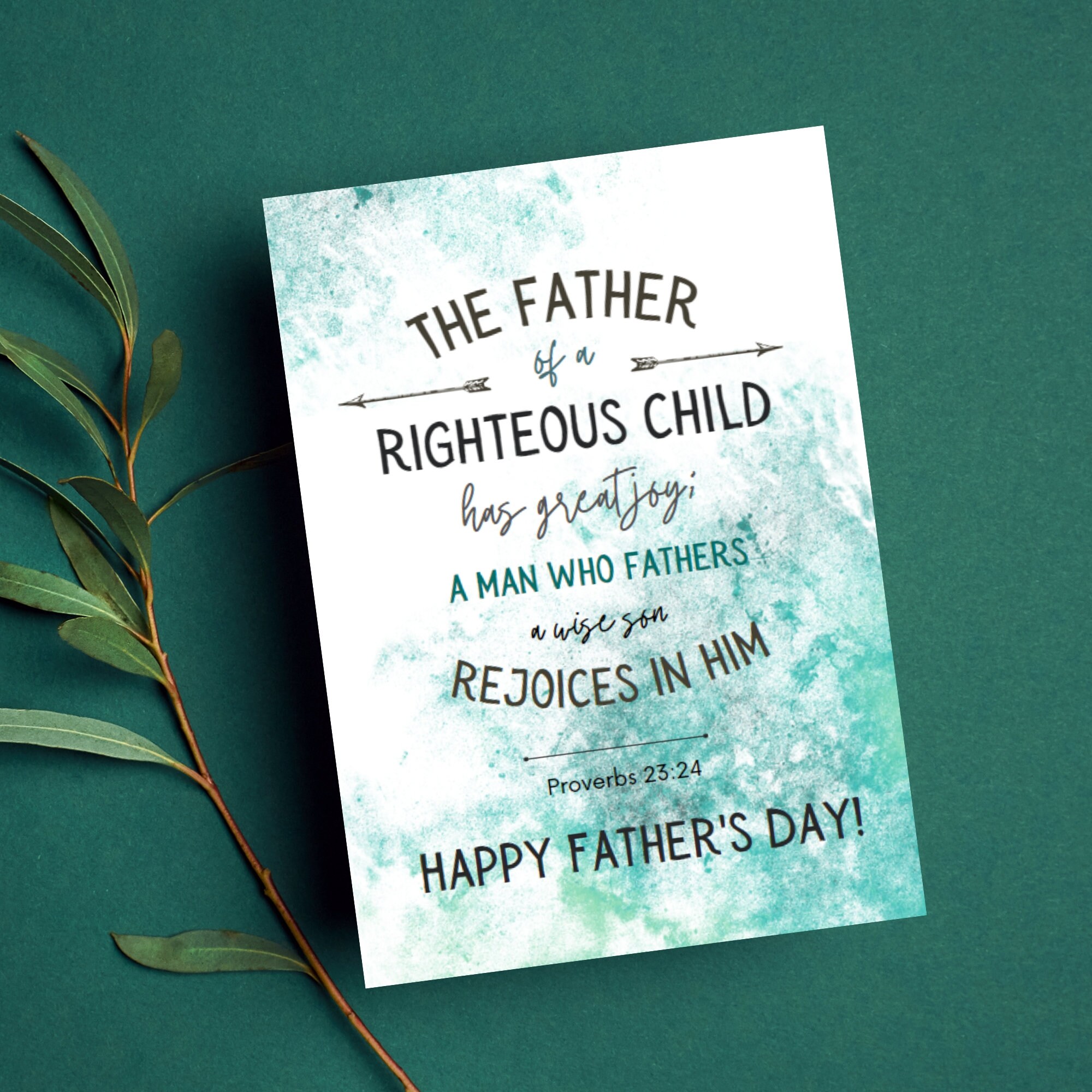 Scripture Father's Day Cards, Printable Father's Day Cards, Christian ...