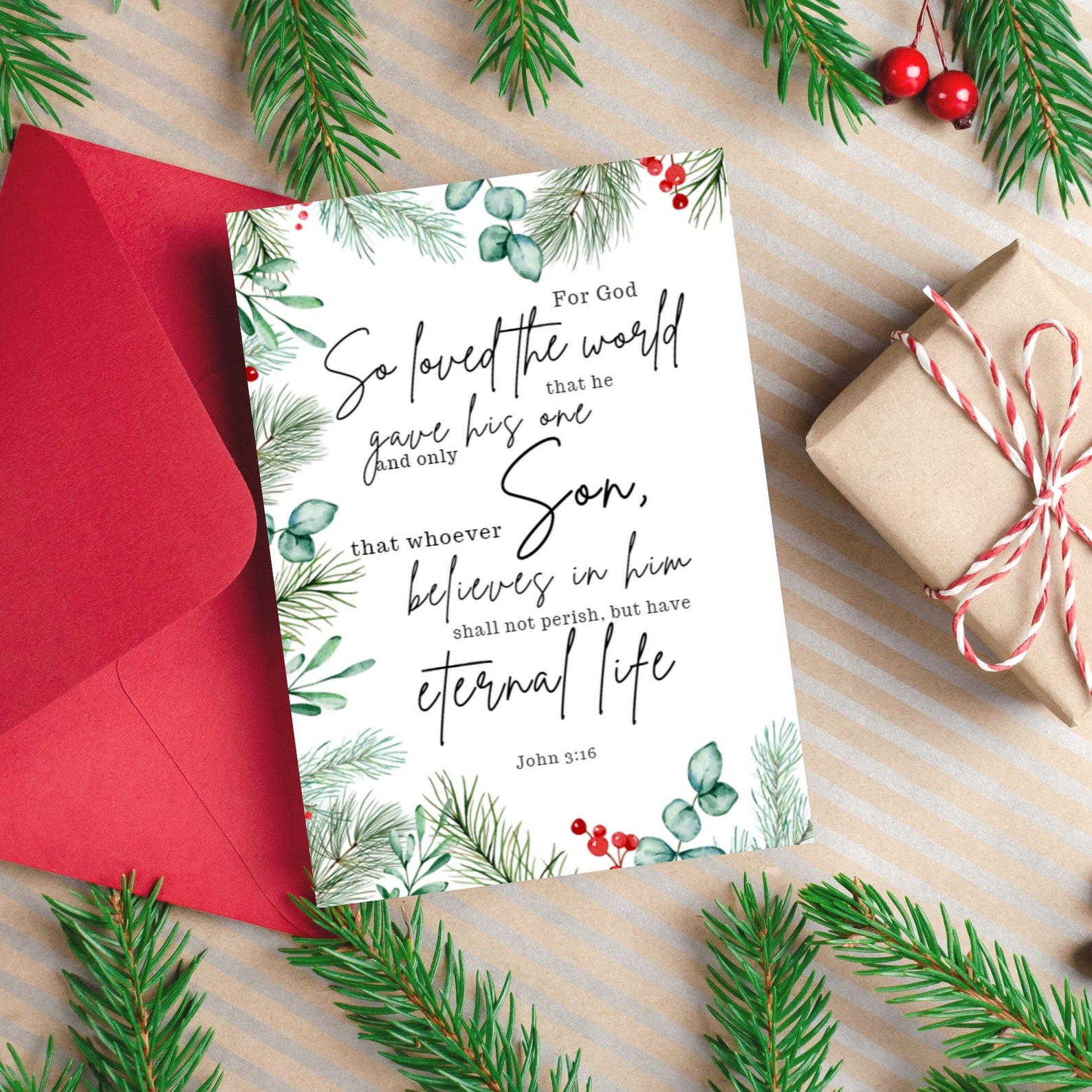 Printable Christian Christmas Greeting Cards, Scripture Cards ...