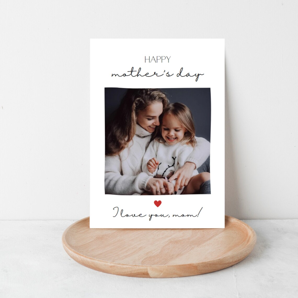 Editable Mothers Day Card With Photo Card for Mom for - Etsy