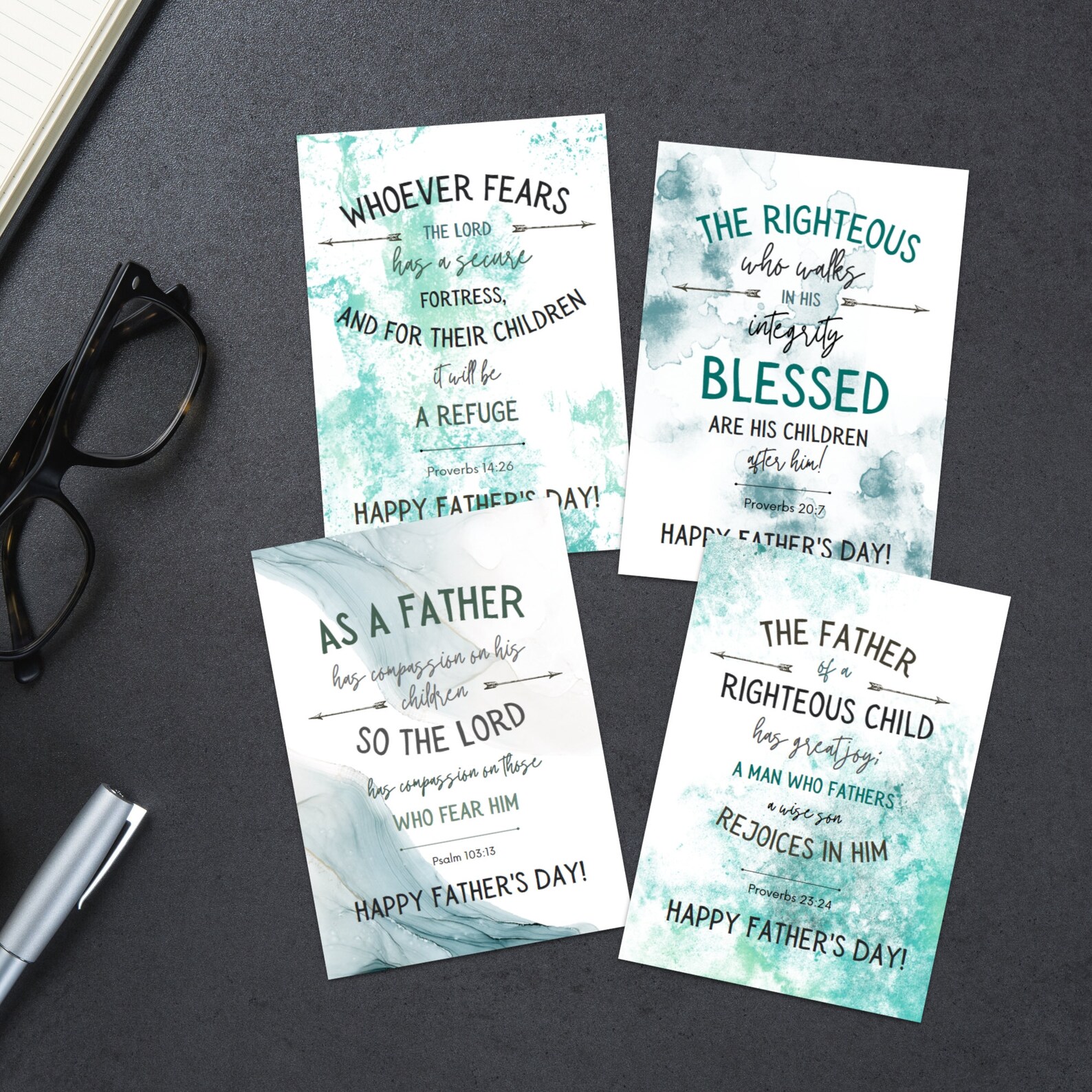 Scripture Father's Day Cards, Printable Father's Day Cards, Christian ...
