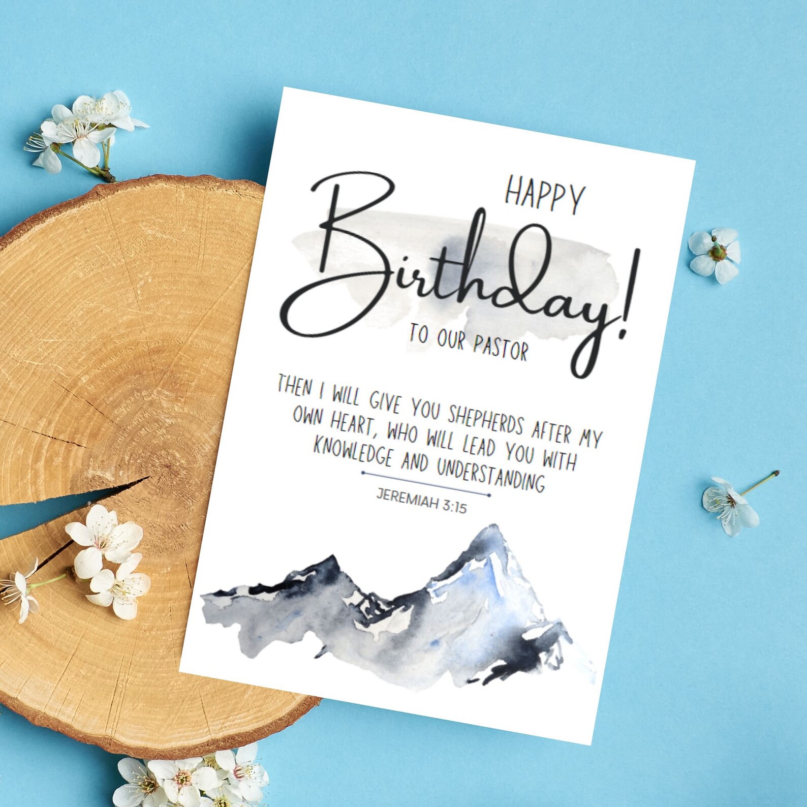 Printable Scripture Birthday Card for Pastor (PDF Download) - Etsy