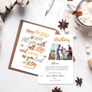 Christian Birthday Card Template, Editable Birthday Card for Her ...