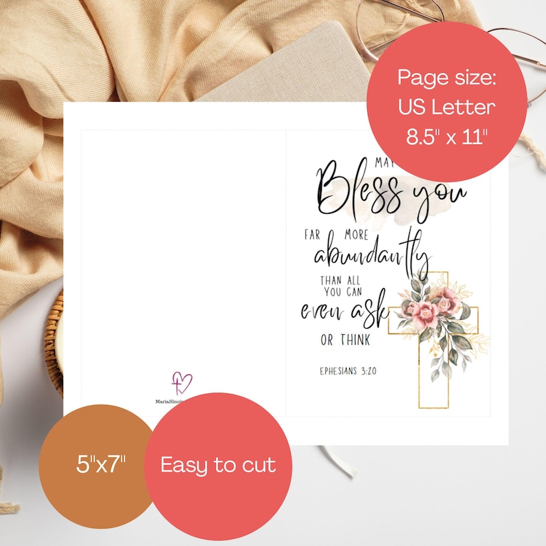 Printable Scripture Birthday Card: Religious Bible Verse (PDF Download ...