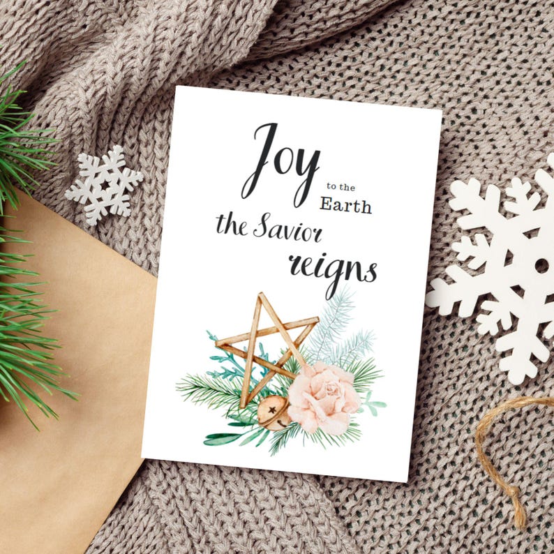 Printable Scripture Christmas Cards: Handmade Christmas Card Bible ...