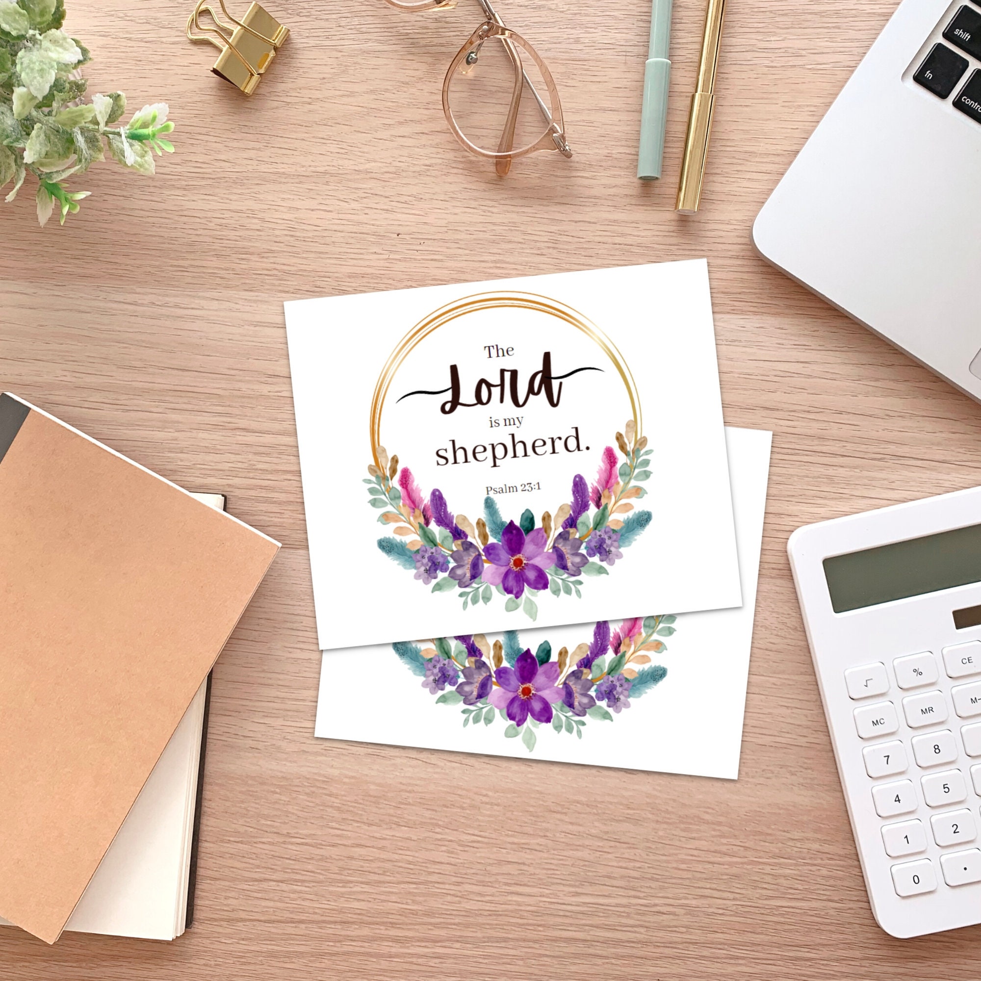 Set of 5 Printable Scripture Greeting Cards Greeting Cards - Etsy