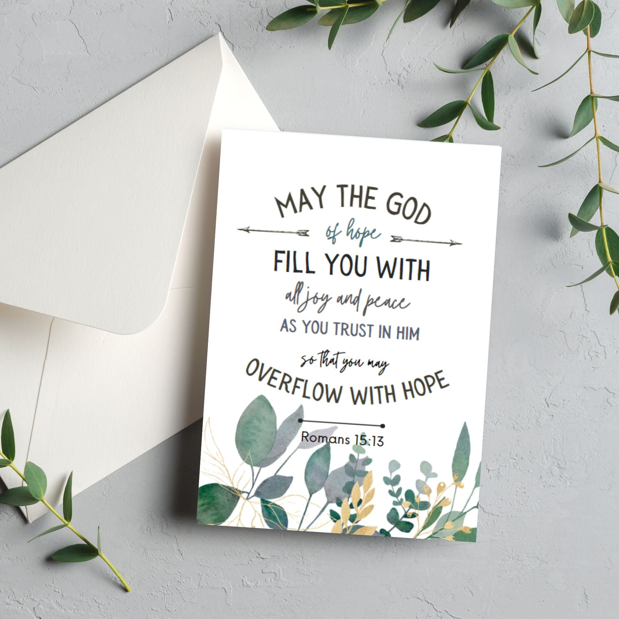 Printable Scripture Greeting Cards: Christian Bible Verse (digital ...