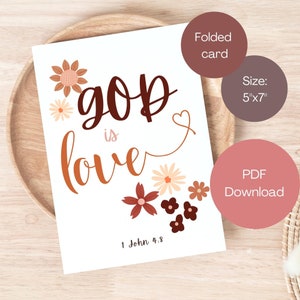 Set of 4 Printable Scripture Valentine Cards, Christian Valentine Cards ...