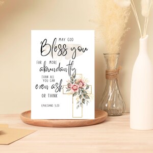 Printable Scripture Birthday Card: Religious Bible Verse (PDF Download ...