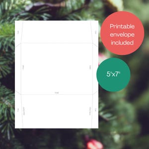 Printable Christian Christmas Card: Bible Verse, Handmade Design (PDF ...