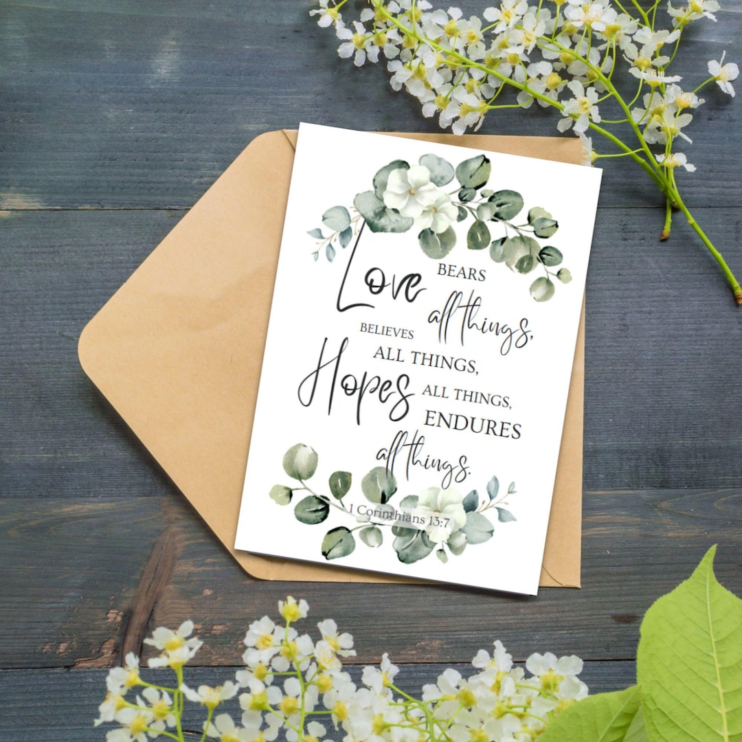 Christian Wedding Card: Scripture Congratulations (PDF Download) - Etsy