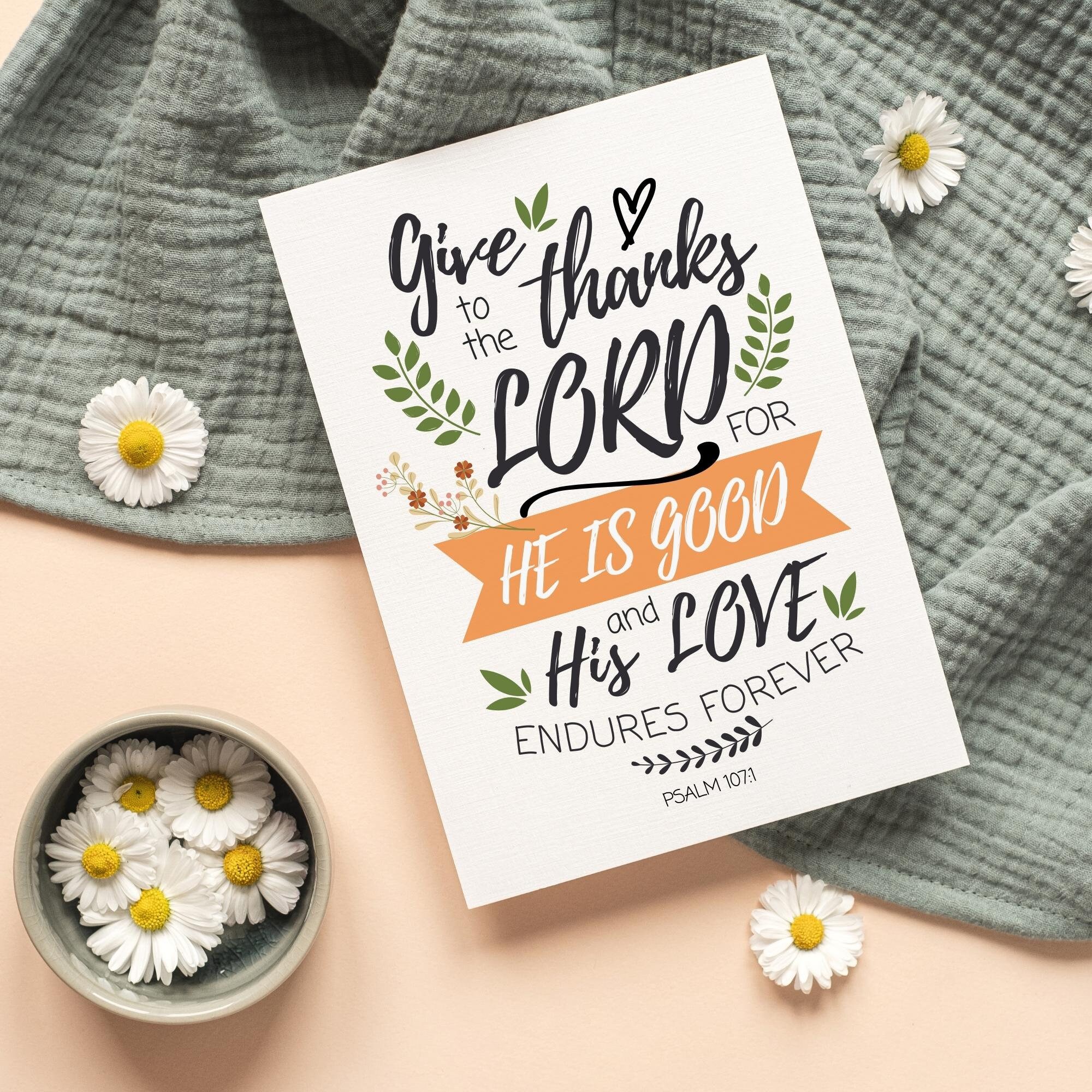 Printable Scripture Greeting Cards: Christian Bible Verse (instant ...