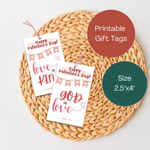Scripture Valentine's Day Gift Tags, Printable Bible Verse Gift Tags ...