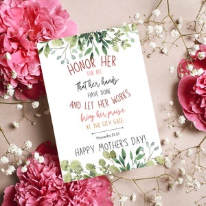 Scripture Mothers Day Cards, Printable Mother's Day Cards, Christian ...