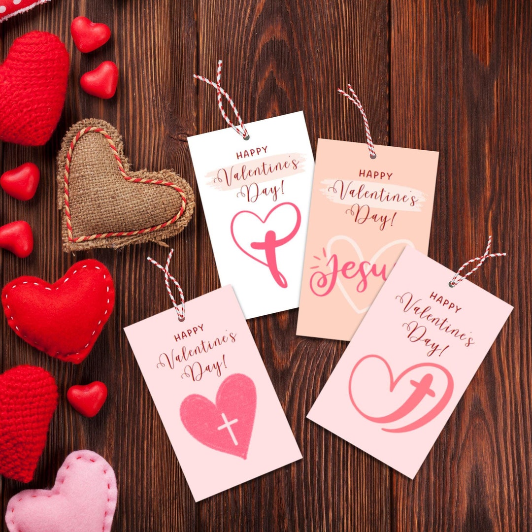 Bible Verse Valentine's Day Gift Tags, Printable Scripture Gift Tags ...