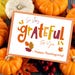 Thanksgiving Printable Scripture Cards, Greeting Grateful for You Cards ...