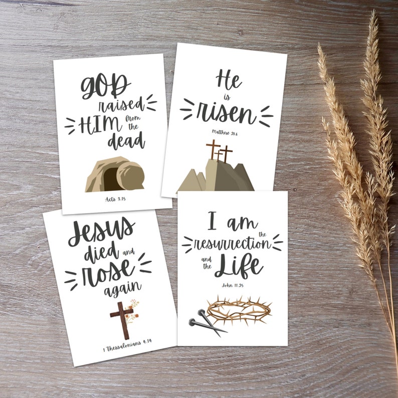 Scripture Easter Cards: Christian Bible Verse Greetings (digital ...