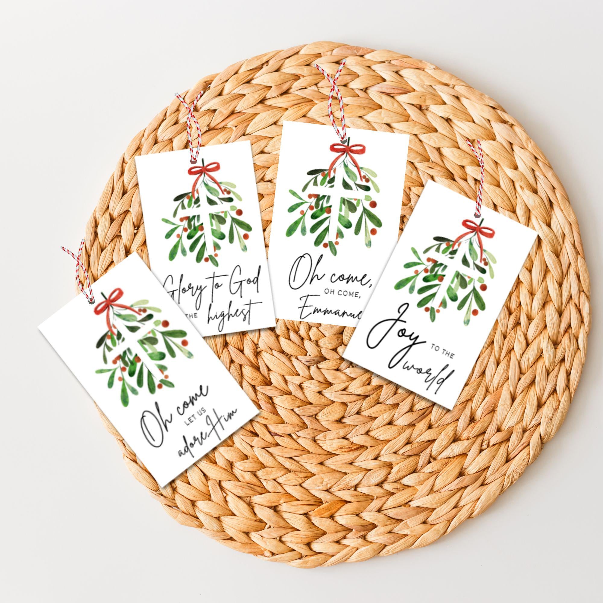 Scripture Christmas Gift Tags, Printable Bible Verse Gift Tags ...
