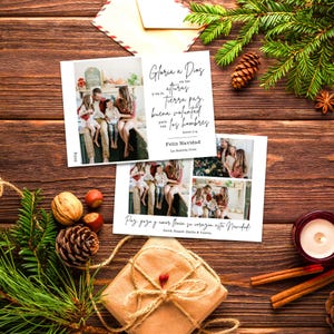 Editable Spanish Religious Christmas Card With Photo, Christian ...