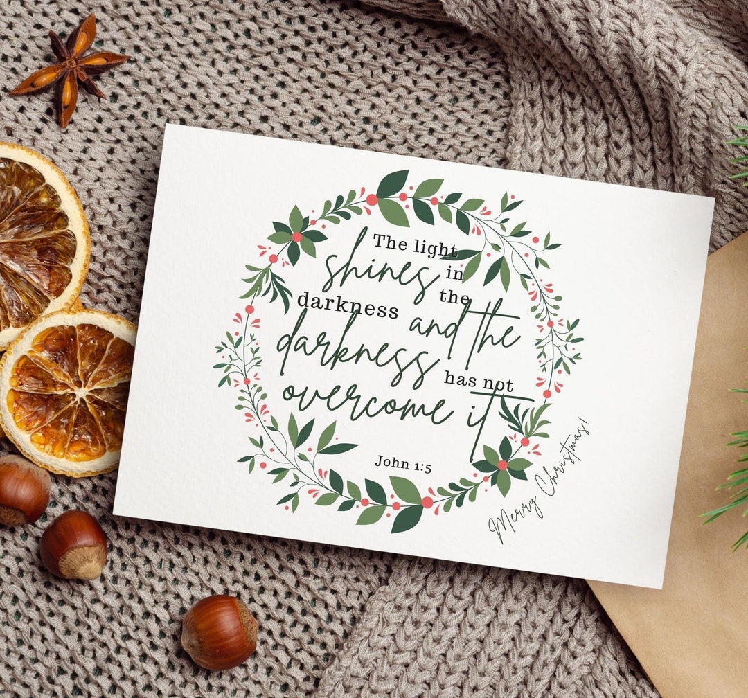 Editable Religious Christmas Cards With Photo, Christian Card Canva ...