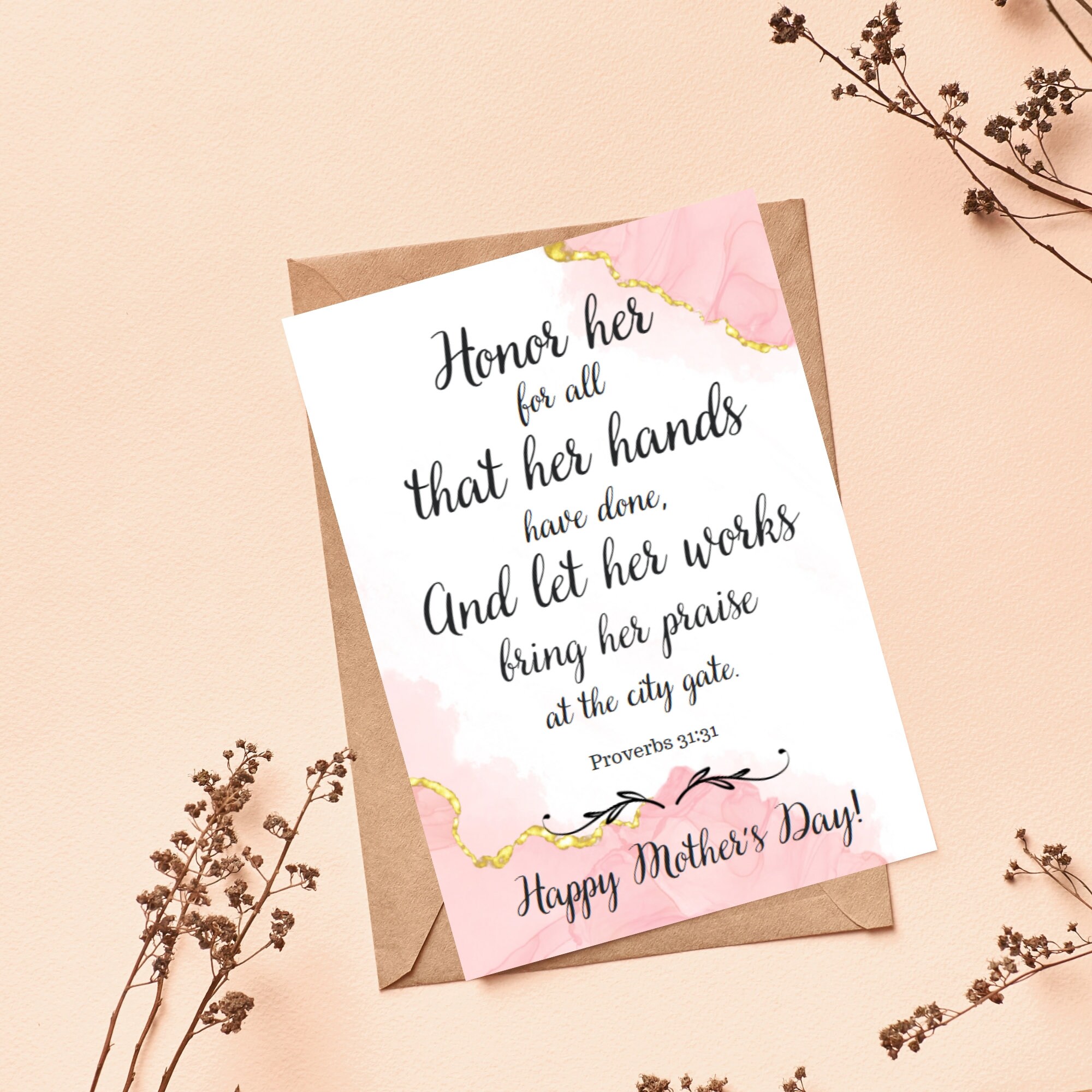 Scripture Mothers Day Cards, Printable Mother's Day Cards, Christian ...