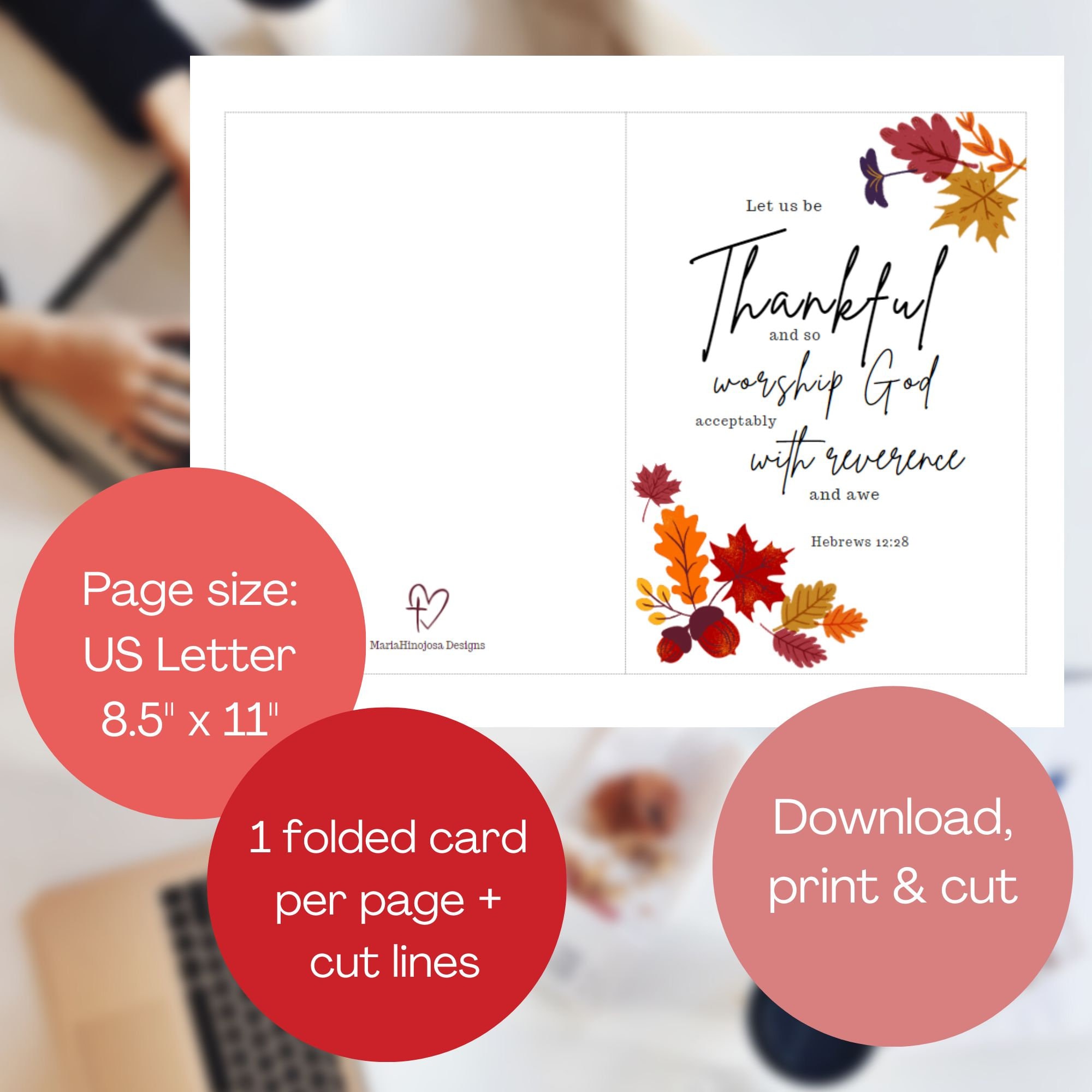 Thanksgiving Scripture Cards: Christian Bible Verse, Printable Greeting ...