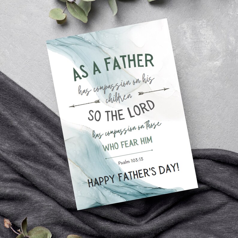 Scripture Father's Day Cards, Printable Father's Day Cards, Christian ...