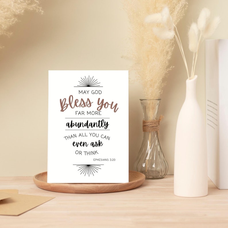 Christian Birthday Card Template, Editable Birthday Card for Her ...