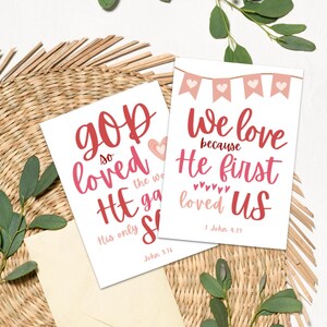Scripture Valentine Cards, Printable Valentine Cards, Christian ...