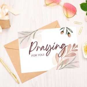 Printable Prayer Cards, Set of 4 Praying for You Cards, Christian Bible ...