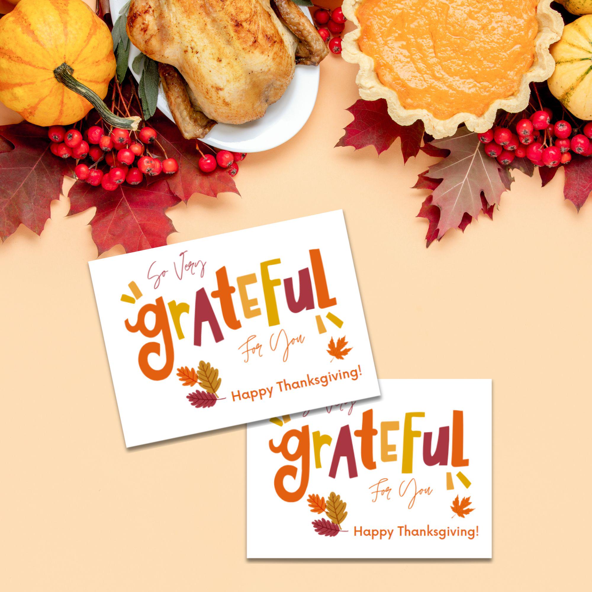 Thanksgiving Printable Scripture Cards, Greeting Grateful for You Cards ...