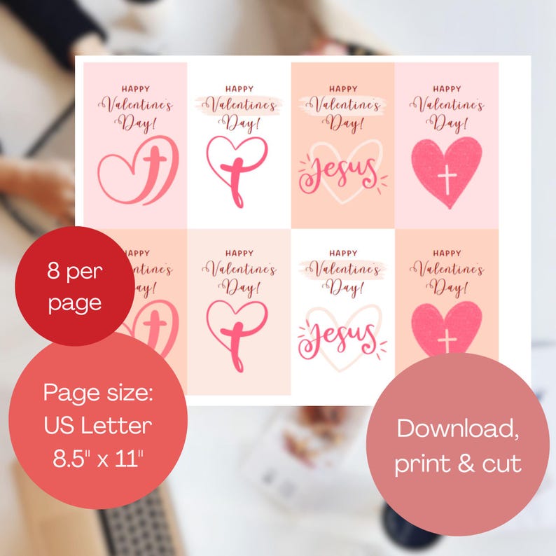 Bible Verse Valentine's Day Gift Tags, Printable Scripture Gift Tags ...