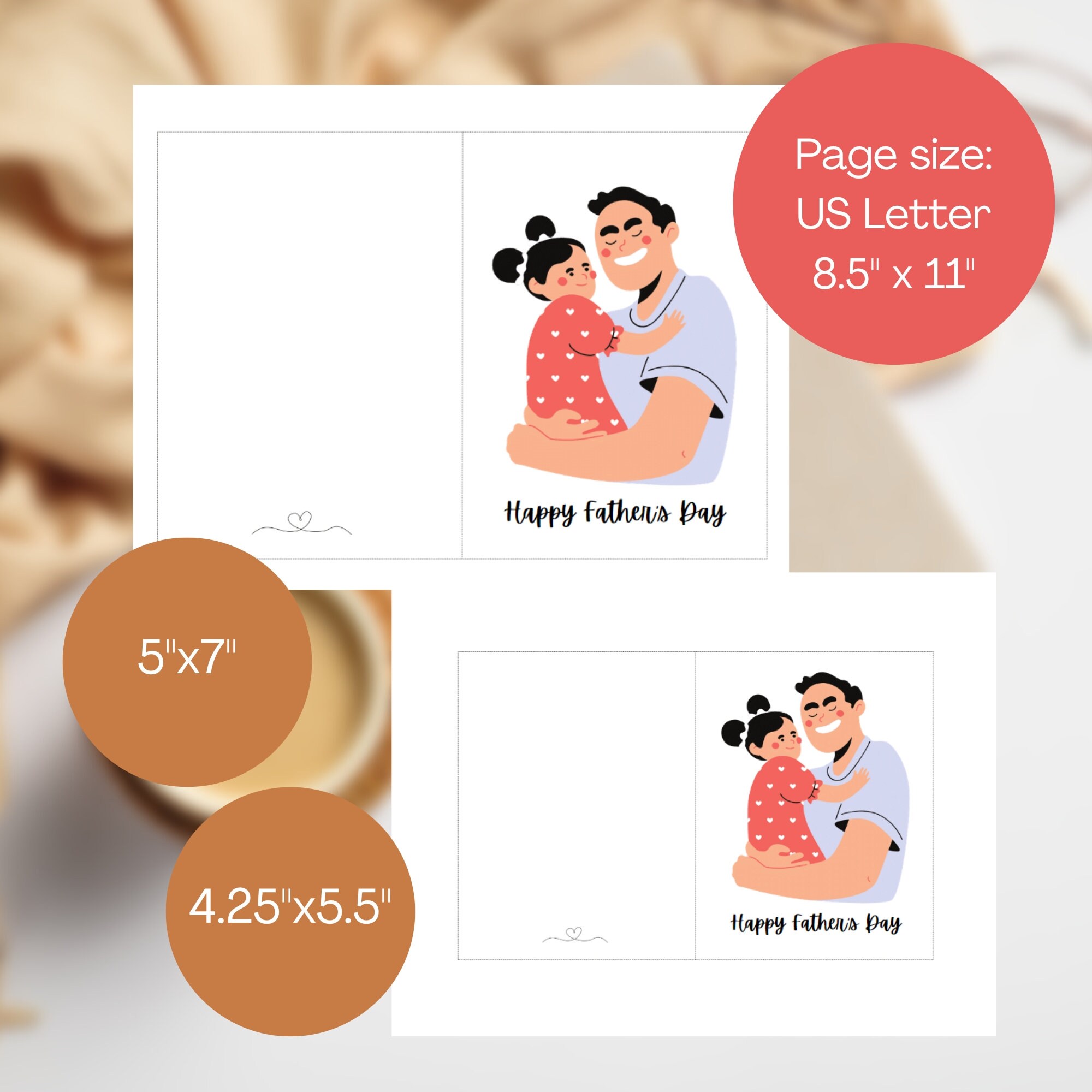 Printable Father's Day Card, Folded Funny Fathers Day Card for Dad ...