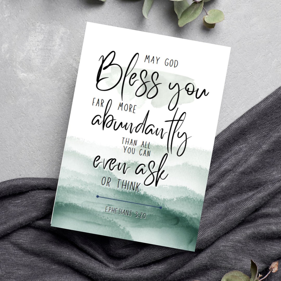 Scripture Birthday Card for Him: Religious Bible Verse (PDF) - Etsy