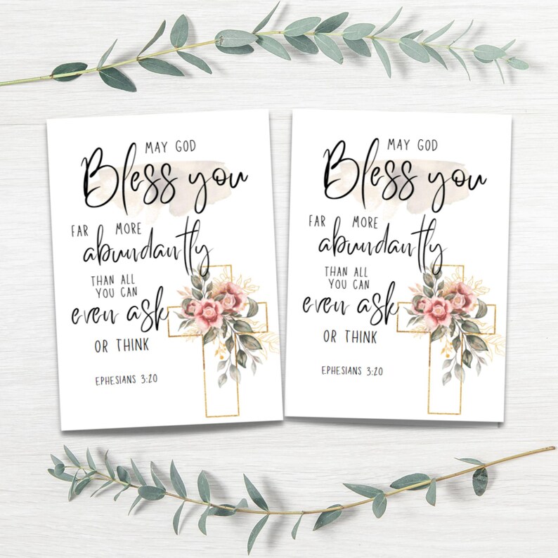 Printable Scripture Birthday Card: Religious Bible Verse (PDF Download ...