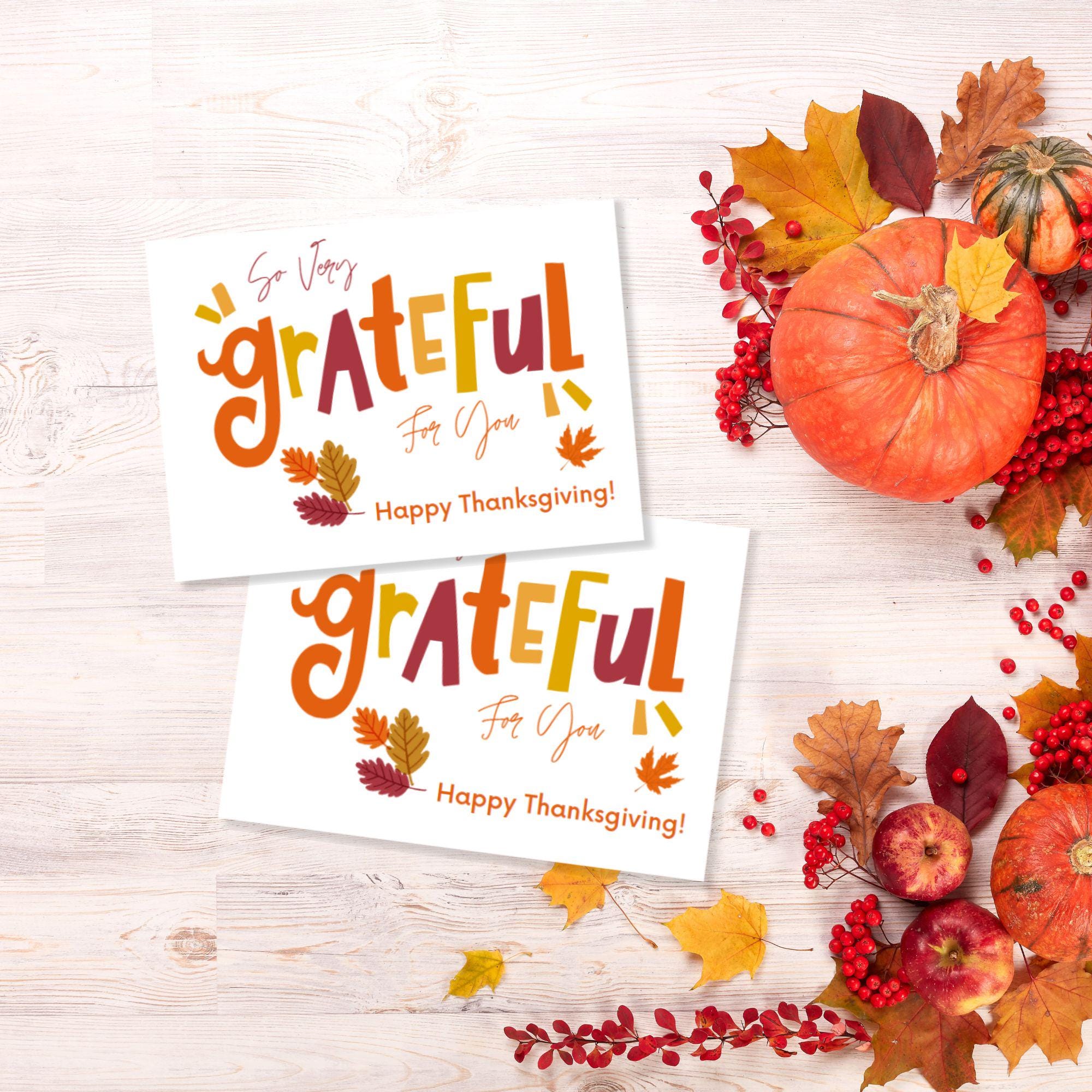 Thanksgiving Printable Scripture Cards, Greeting Grateful for You Cards ...