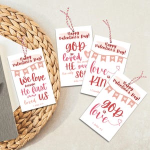 Scripture Valentine's Day Gift Tags, Printable Bible Verse Gift Tags ...